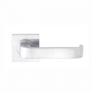 Hampton Style Door Handle - Brushed Nickel finish
